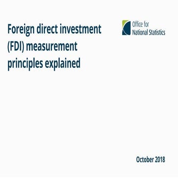 Foreign direct investment measurement principles explained | PDF ...