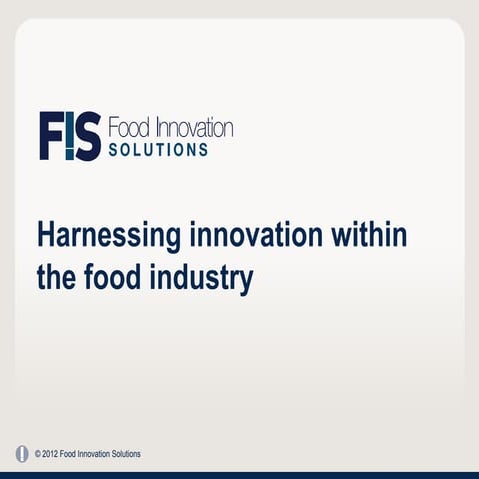 PowerPoint presentation template development for Food Innovation ...
