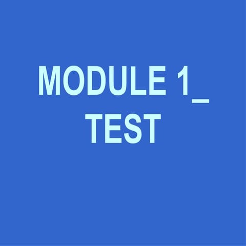 THAT'S ENGLISH MODULE 1_TEST | PPT