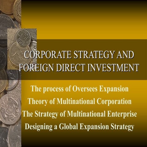 Fdi theory | PPT