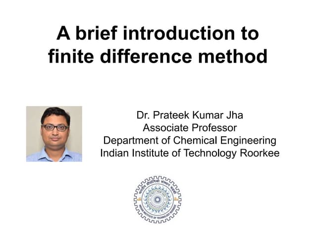 Finite difference method | PPTX