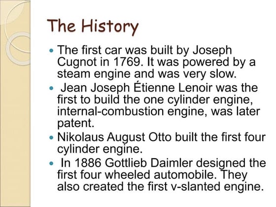 Evolution of cars | ODP