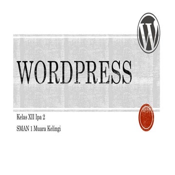 Wordpress Tutorial | PPT