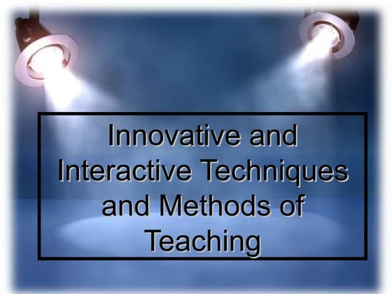Interactive Teaching Strategies | PPT