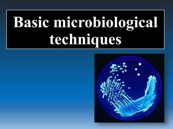 Microbiology Techniques | PDF