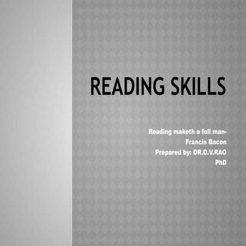 FDP-READING SKILLS-B.Tech students-ppt.. | PPTX