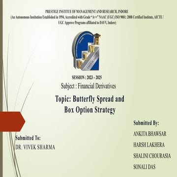 Financial Management Butterfly Spread and Box Option Strategy ppt.pptx