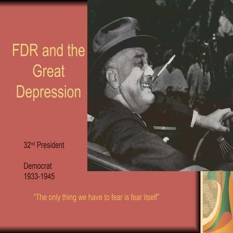 Fdr And The Great Depression | PPT