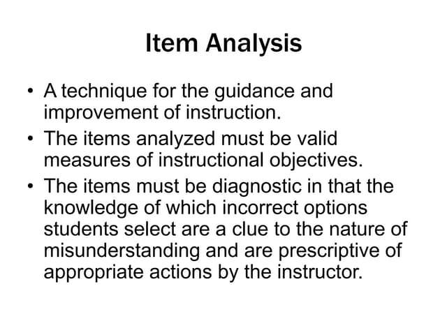 ITEM-ANALYSIS-AND-VALIDATION-in-assessment-in-learning.pptx