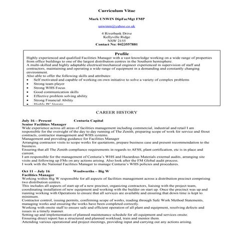 CMC cv (eng - photo) 2014 | PDF
