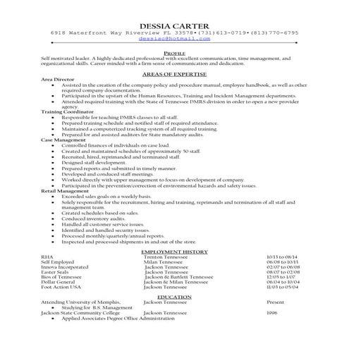 Lisa's Resume 2017 | DOC