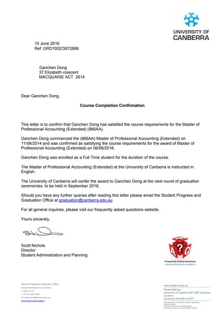 Graduation Verification Letter for Tierney Washington (1) | PDF