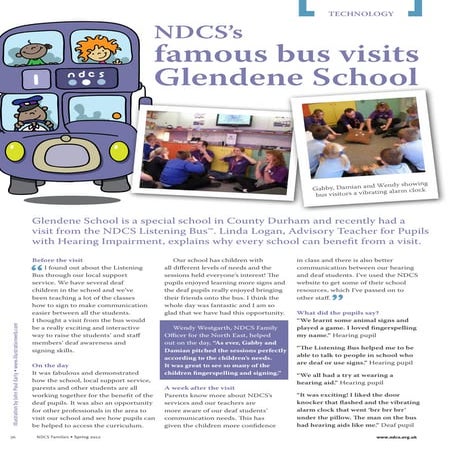 Regular feature on youth outreach program, NDCS Families Magazine ...