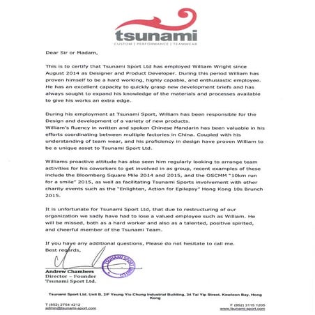 Tsuunami reference letters | PDF