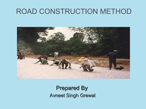 What are the 4 layers of road construction? | PDF