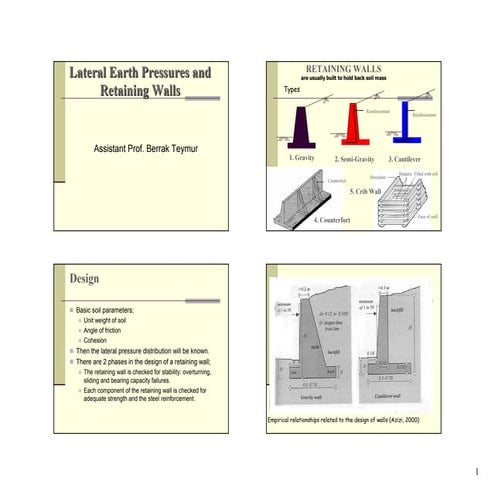 Modes of failure of retaining walls | PPTX