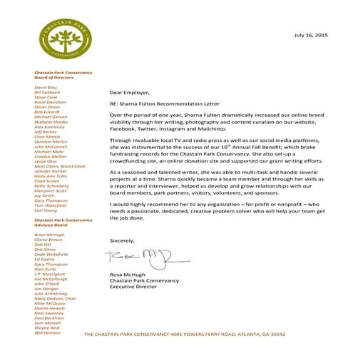 Recommendation Letter Soy Hispano Magazine | DOCX