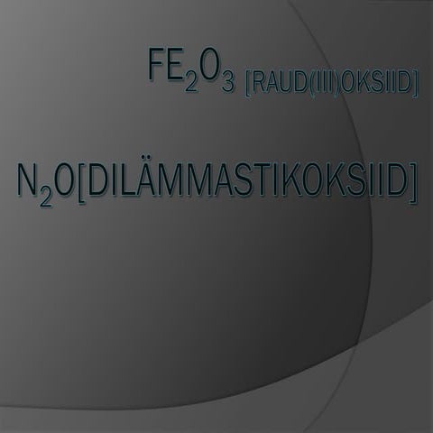 Fe2 o3 [raud(iii)oksiid] | PPTX