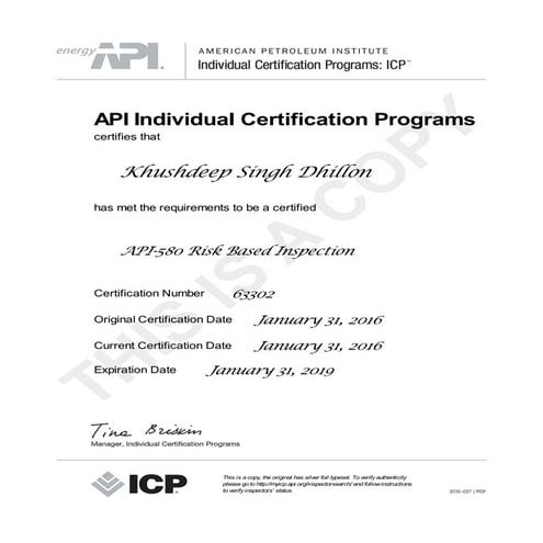 API 580 - Risk Based Inspection Professional | PDF