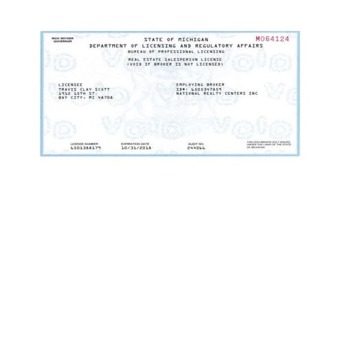 Travis Wall License | DOCX