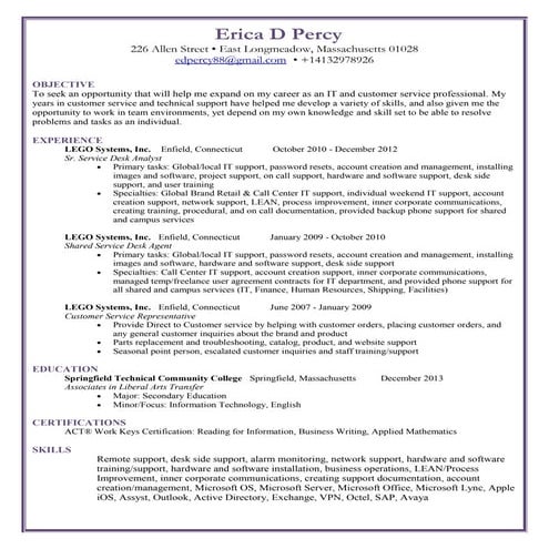March 2015 resume update | DOCX