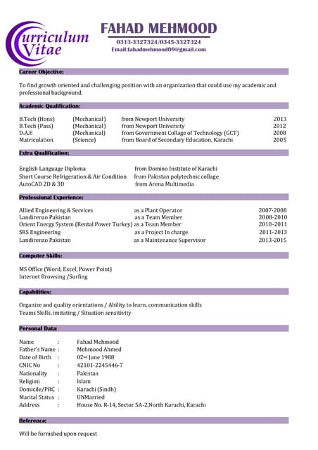 Iyads CV | PDF