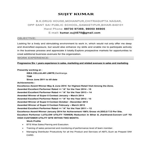 Resume Ashwini Kumar | DOCX