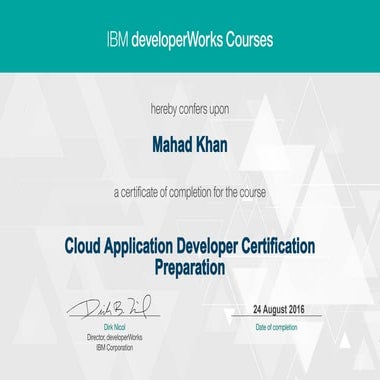 Ibm Cloud App Developer Pdf