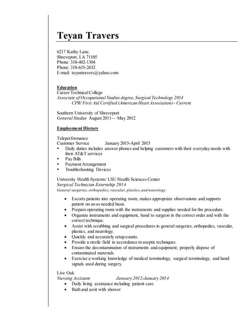 Mary Ellen Girgis CST Resume | PDF