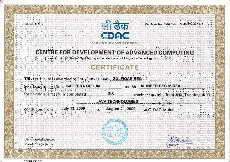 Cdac Java