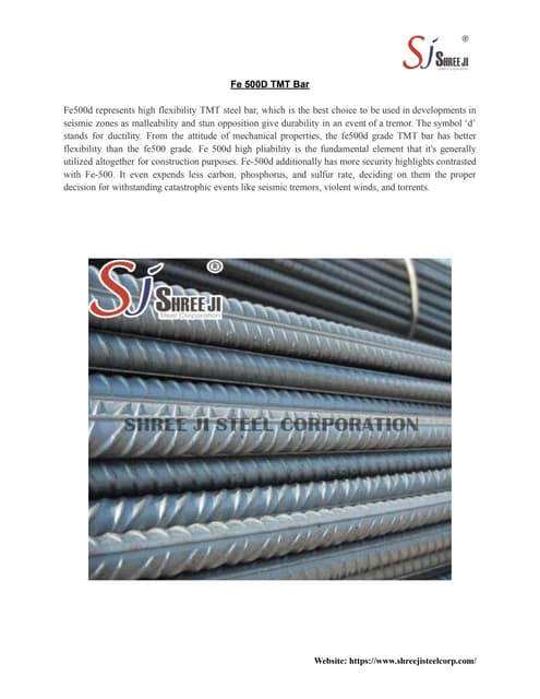 Fe 500 steel tmt bar | PDF