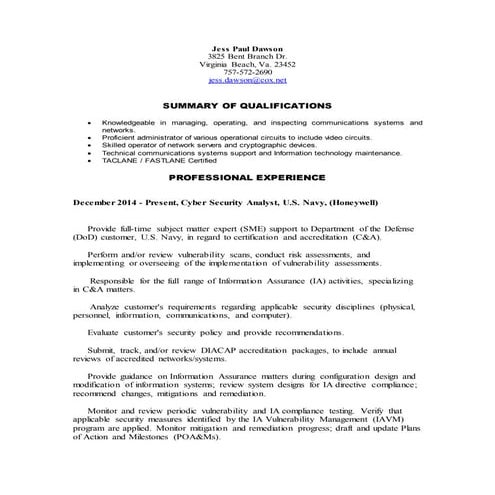 Jess Paul Dawson Resume 2 | DOCX