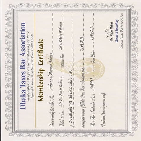 ITP-Member Certificate | PDF