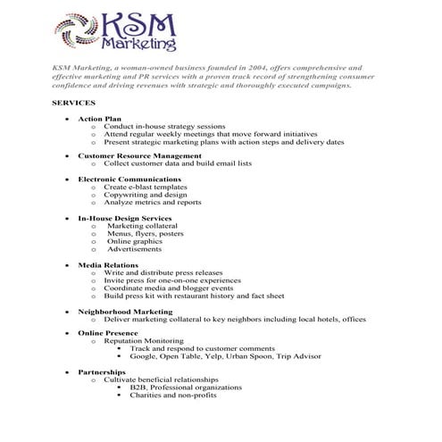 KSM SERVICES | PDF