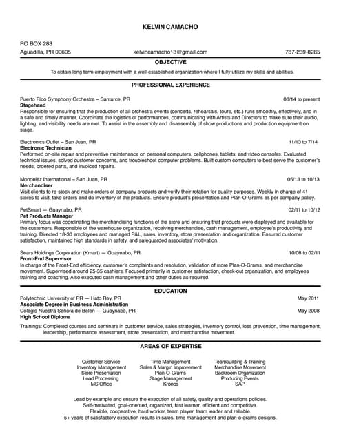 Steven Harvey 2016 Resume | PDF