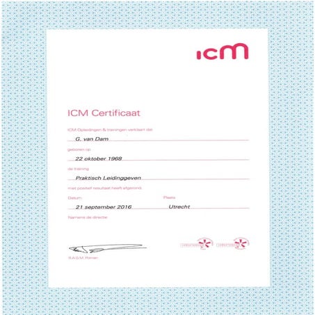 Certificaat Praktisch Leidinggeven | PDF