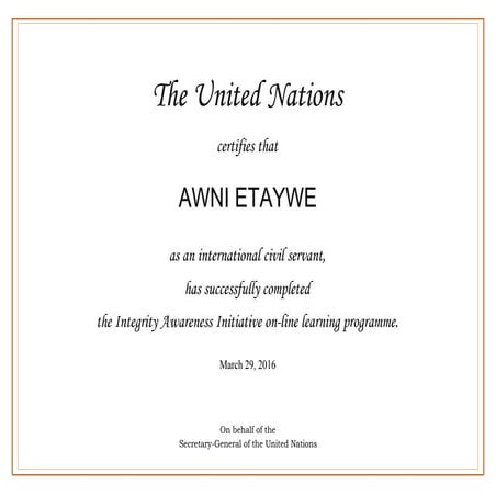 integrity certificate | PDF