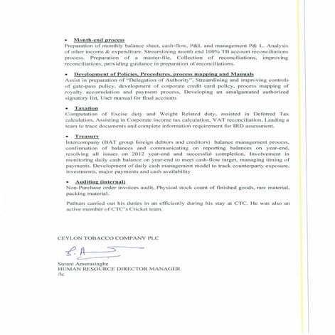 CTC service letter pg 2 | PDF | Business Accounting & Finance | Business