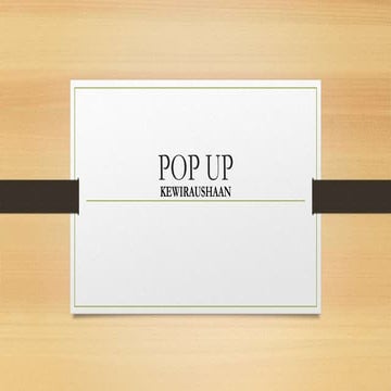 POP-UP | PPT