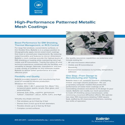 Metallic Mesh Coatings 2013 | PDF