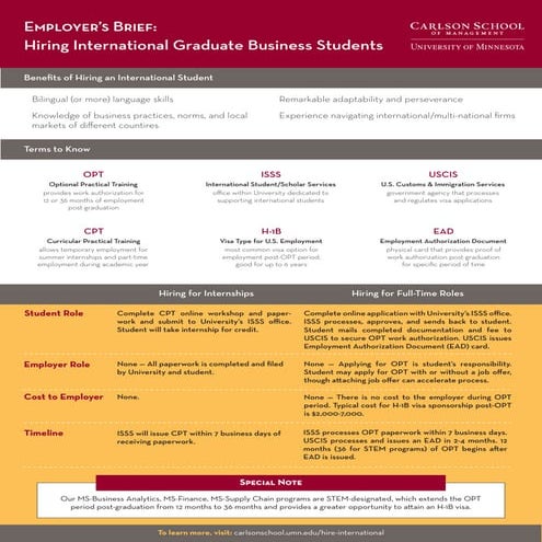 Hiring International Students - Overview | PDF