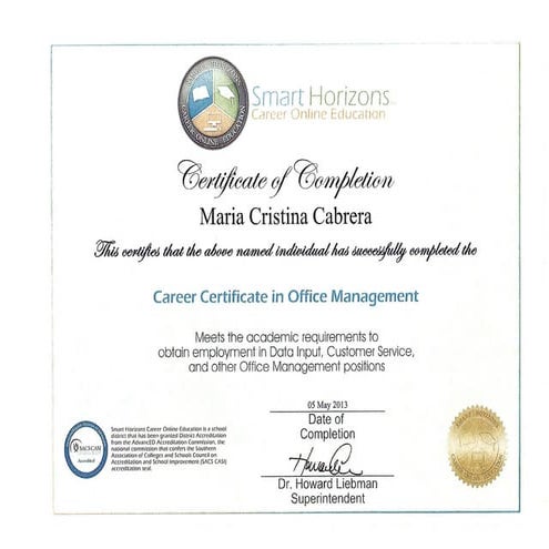 Certificate Office Management | PPT