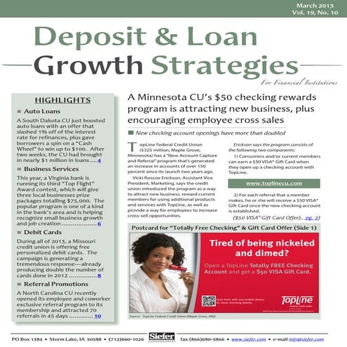 deposit & loan strategies featuring service first | PDF