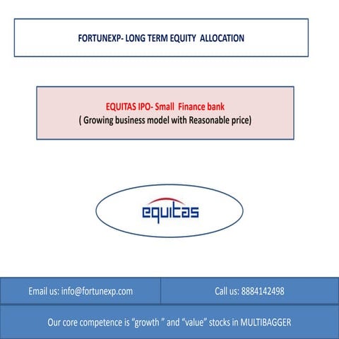 EQUITAS IPO-MID TERM EQUITY ALLOCATION | PDF