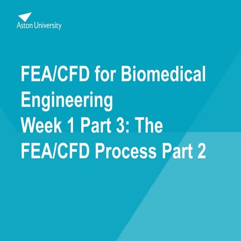 Fea And Cfd Process Part 22pdf