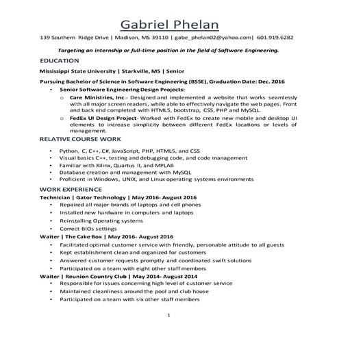 Gabe+Phelan+2016+Resume | DOCX