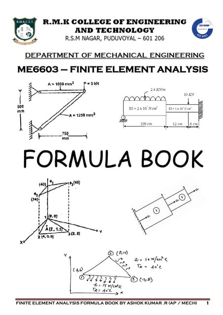 General steps of the finite element method | PPTX