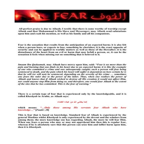 Fear | PDF