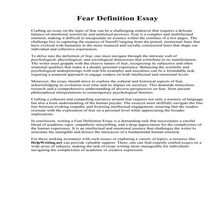 Fear Definition Essay.pdf