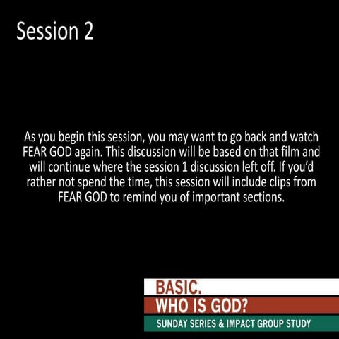 Fear God Session 2 | PPTX